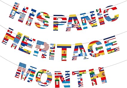 Amazon.com: Hispanic Heritage Month Decoration,Latin American Flags ...