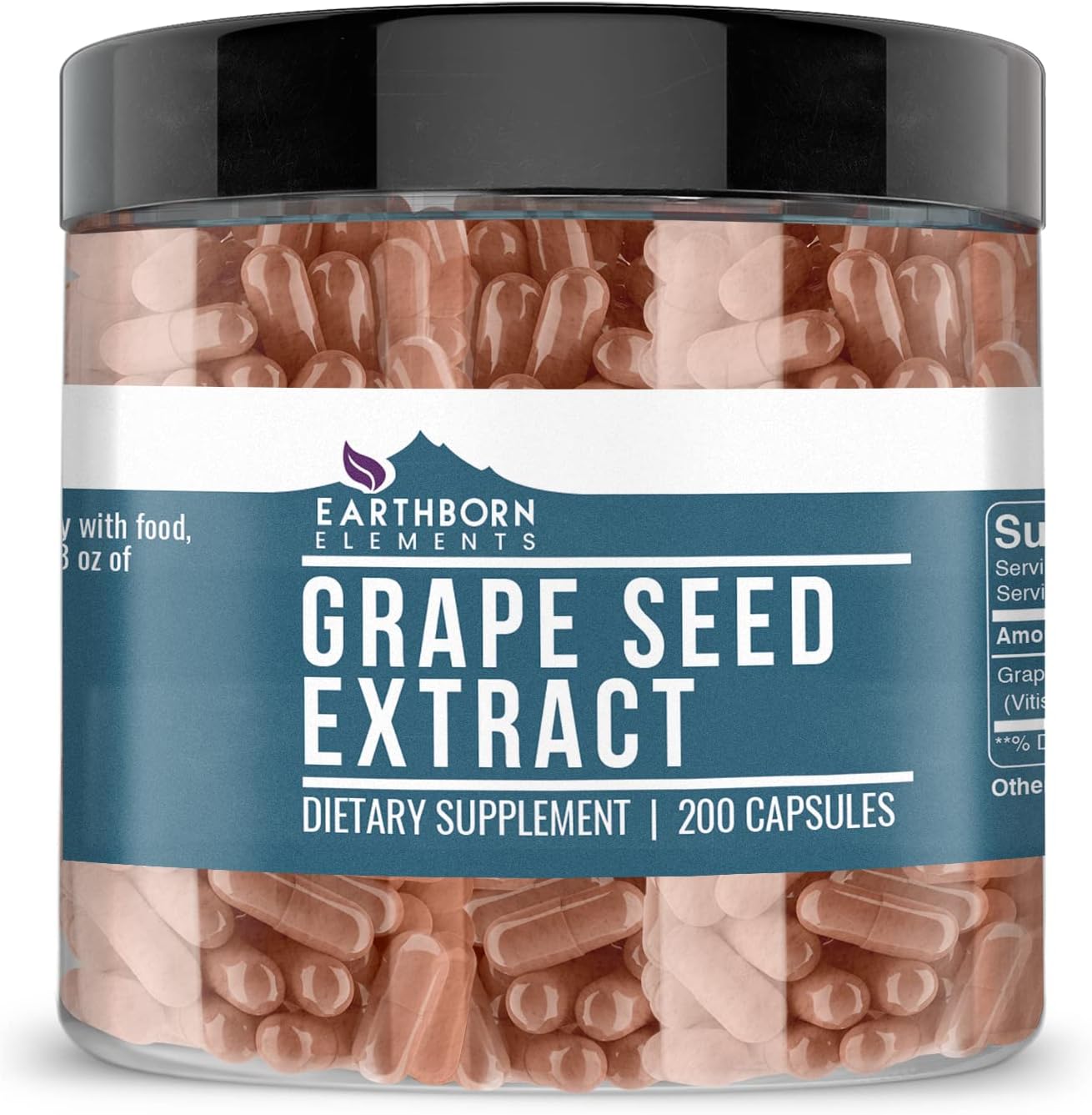 Amazon.com: Earthborn Elements Pure Grape Seed Extract 200 Capsules ...