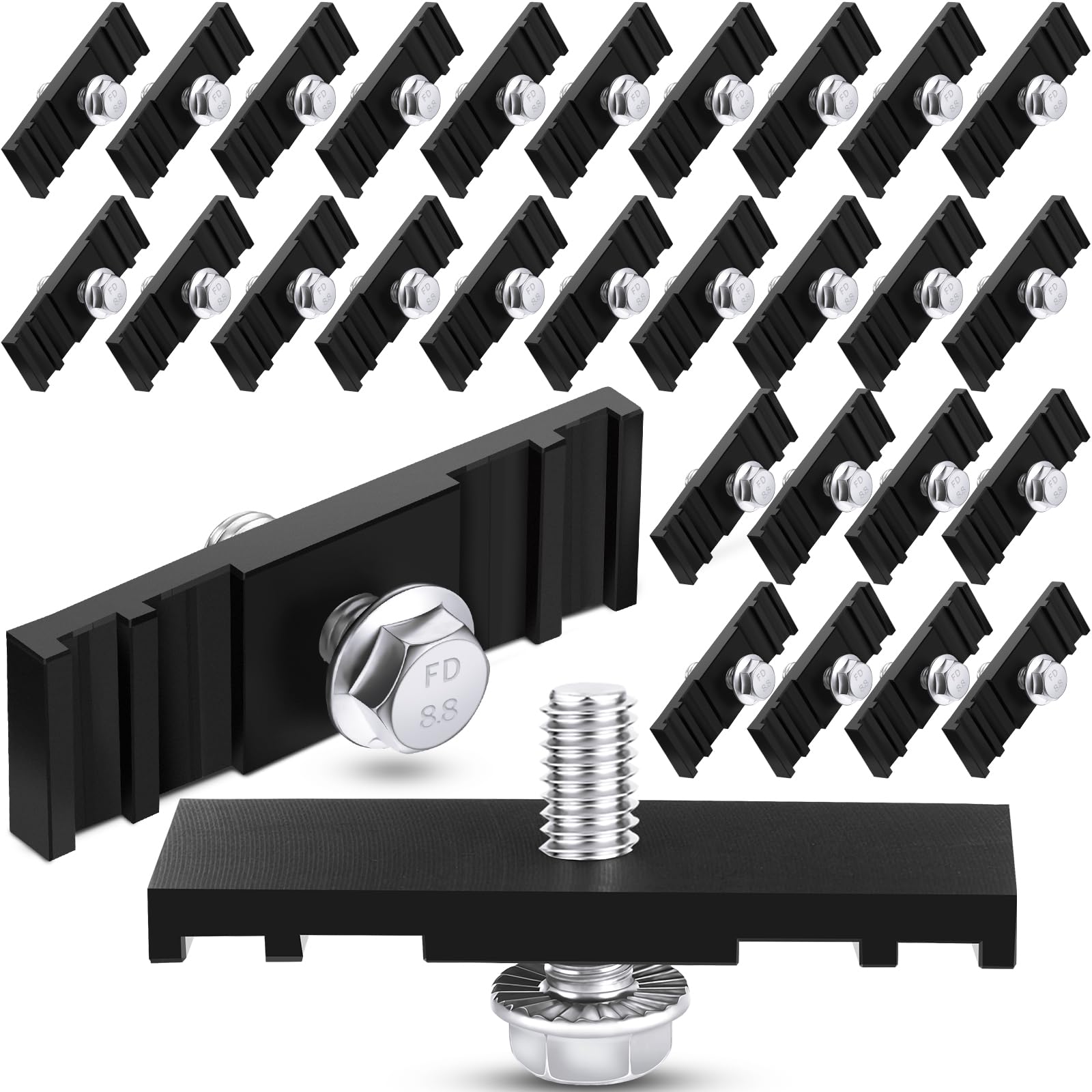 Amazon.com : Tandefio 30 Sets Chain Link Fence Sign Mounting Fastener ...