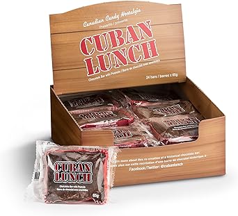 Cuban Lunch Chocolate Bar with Peanuts (12-Pack) Candy 65 Grams Per Bar ...