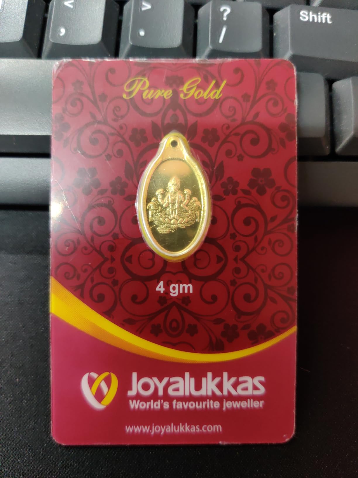 Joyalukkas 24kt (999) Purity 2gm/4gms/10gm Goddess Lakshmi Gold coin ...