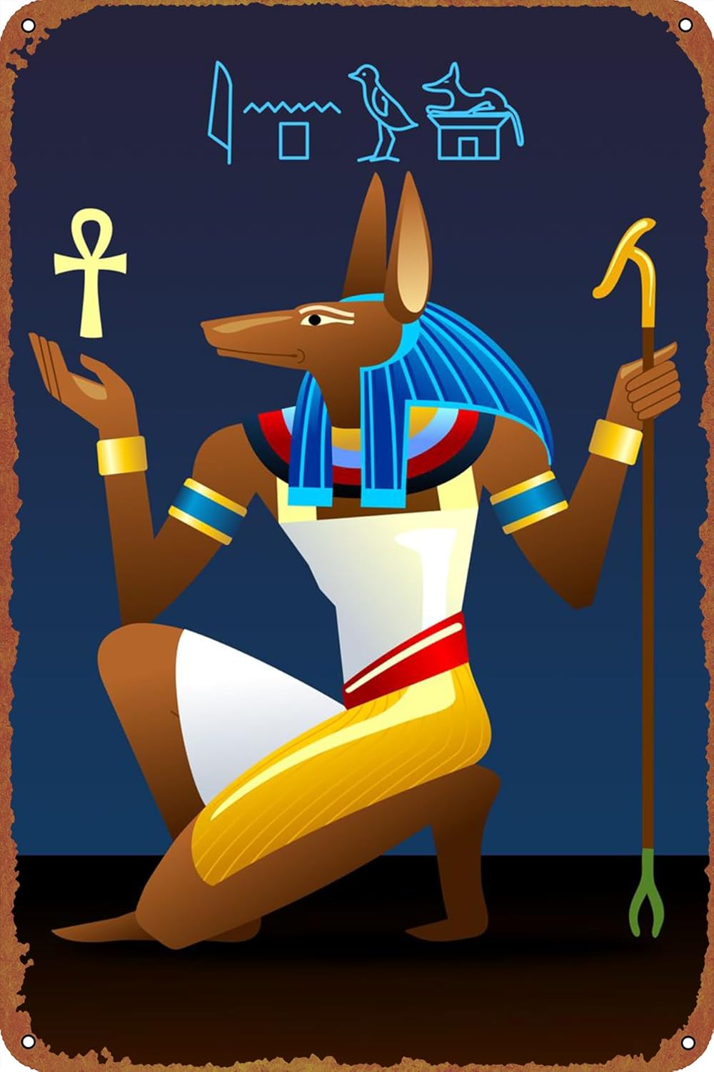 Amazon.com : Anubis Posters Tin Signs Retro Metal Movie Tins for Bar ...