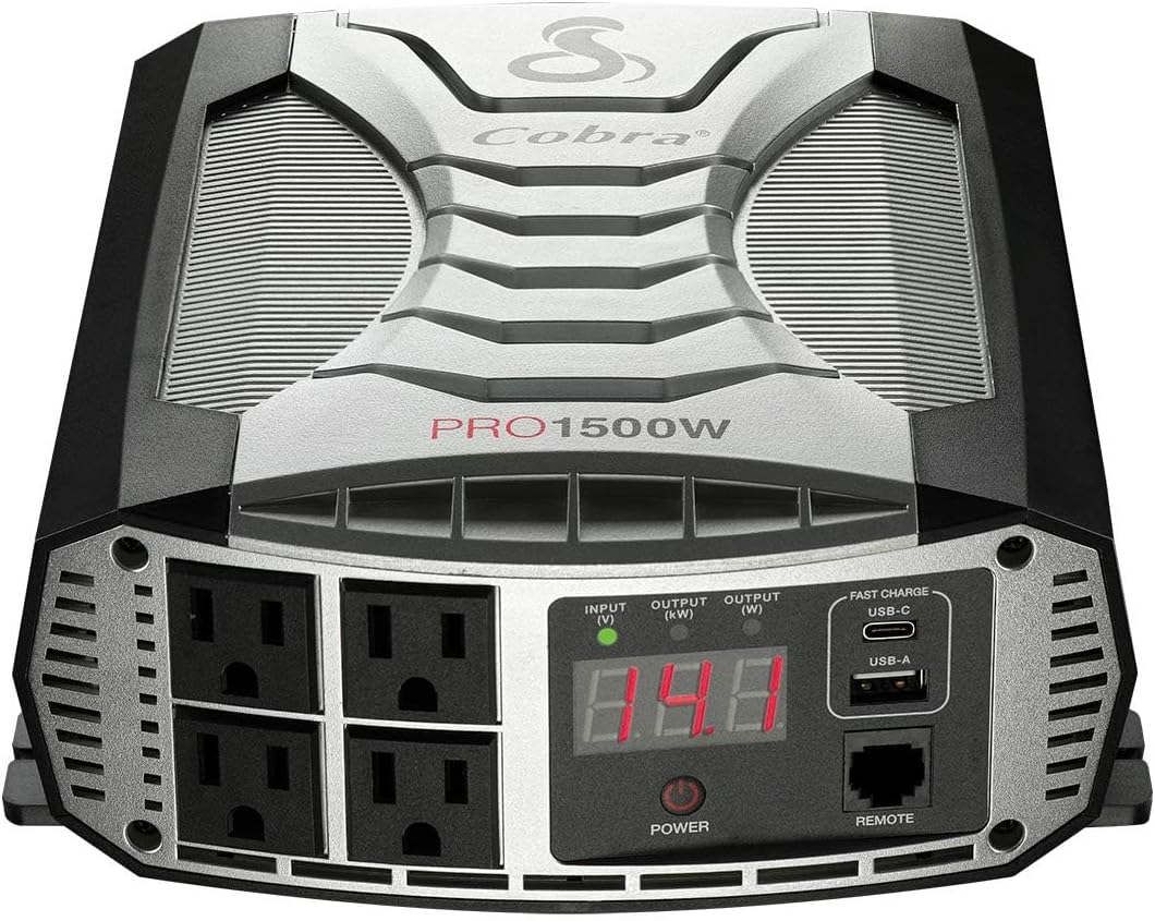 Amazon.com: Cobra POWER 500W Power Inverter, Portable – 500-Watt Car ...