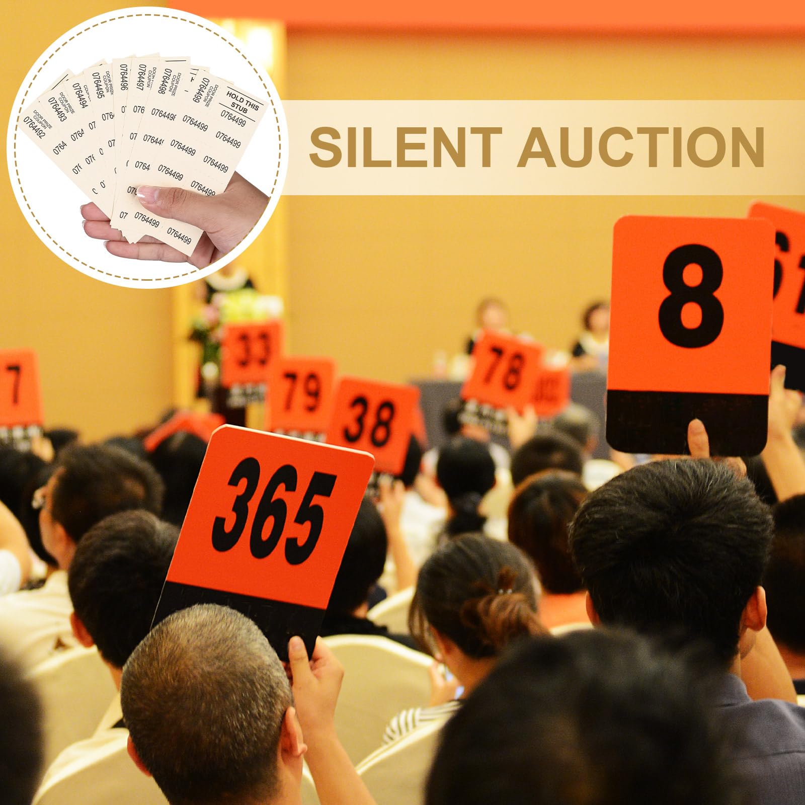 Snapklik.com : 500 Sheets Raffle Ticket Sheets Chinese Auction Tickets ...