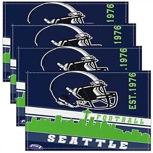 Amazon.com: Erosebridal Football City 4 PCS of Placemats 12x18 American ...