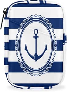 Amazon.com: Anchor Blue White Striped Pill Case Weekly Medicine ...