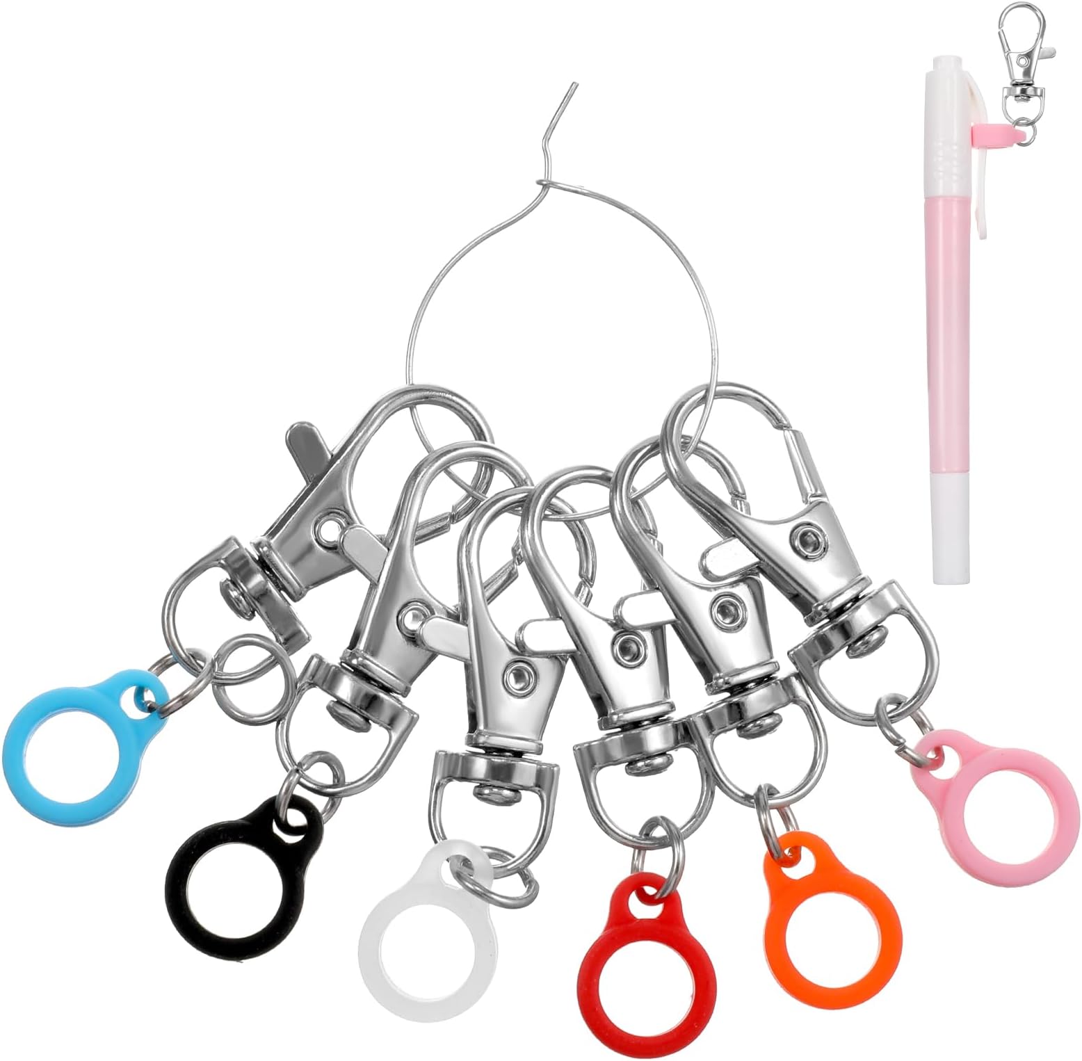 Amazon.com: PEUTIER 8pcs Mini Pen Clip with Lobster Clasp, Badge Pen ...