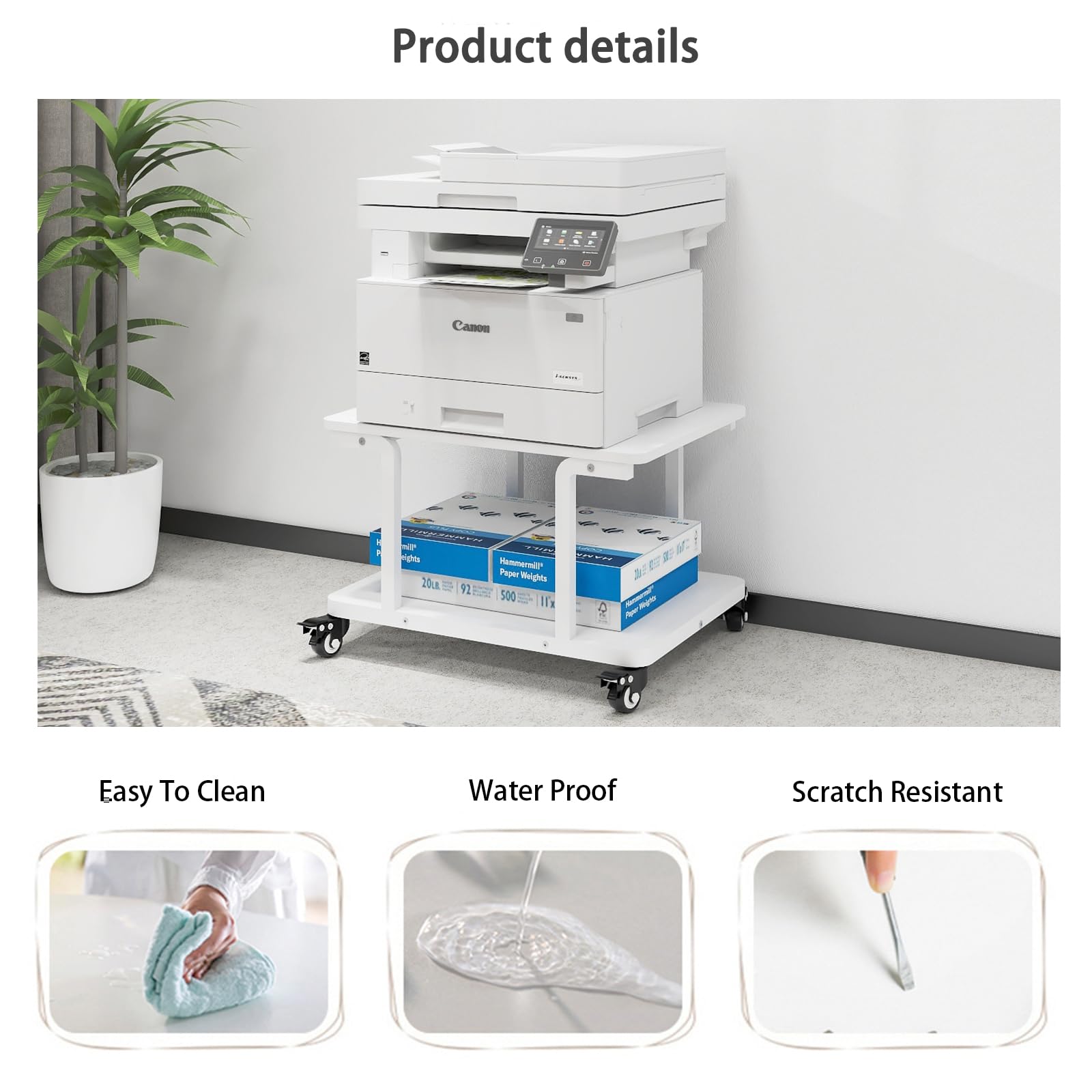 Snapklik.com : Natwind 2 Tier Laser Printer Stand,24x20x15 Large ...