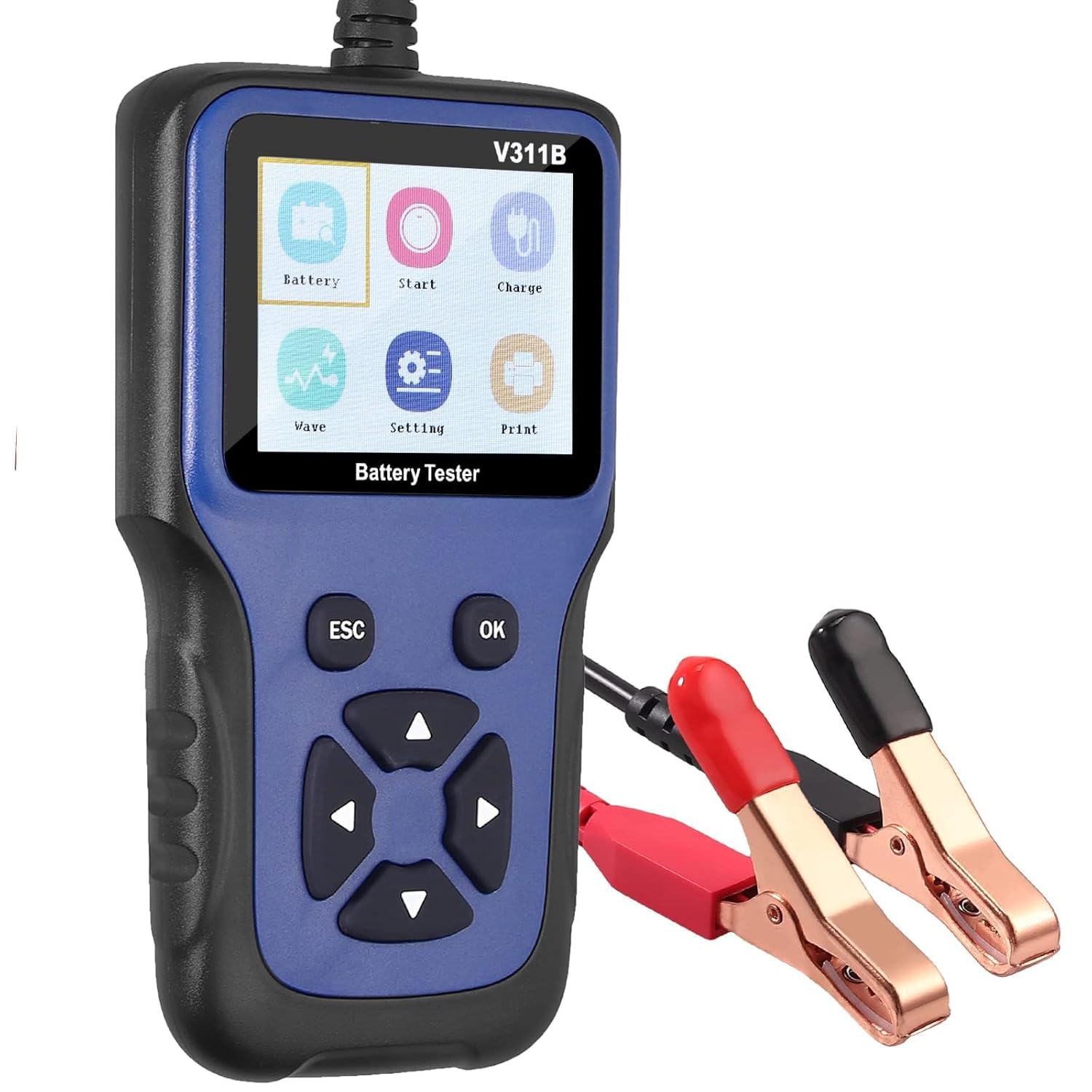 ALLmeter 12V Car Battery Tester - Automotive 100-2000 CCA,Wide Test ...