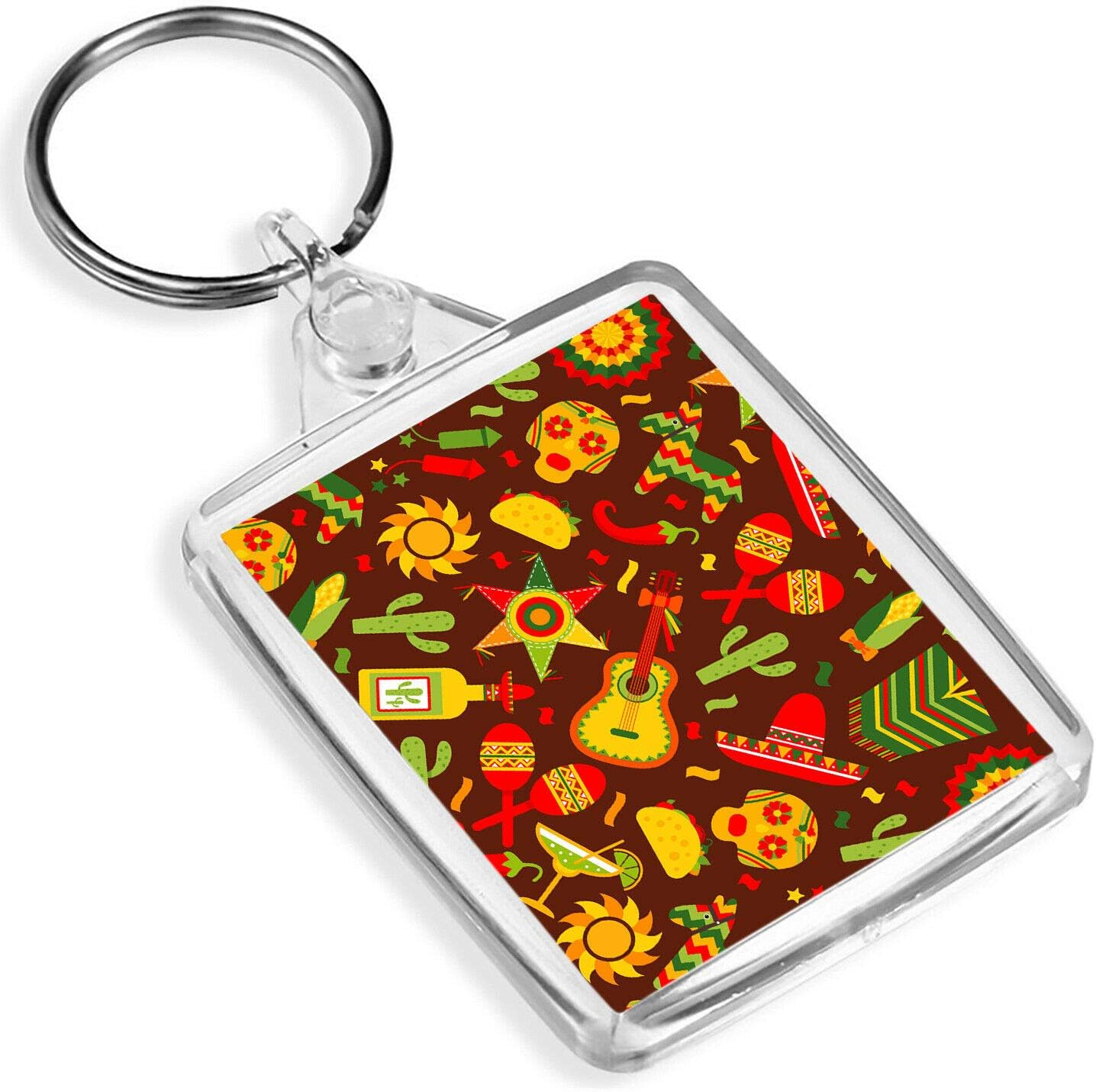 Amazon.com: Mexican Fiesta Tequila Cactus Keyring Pinata Fun Keyring ...