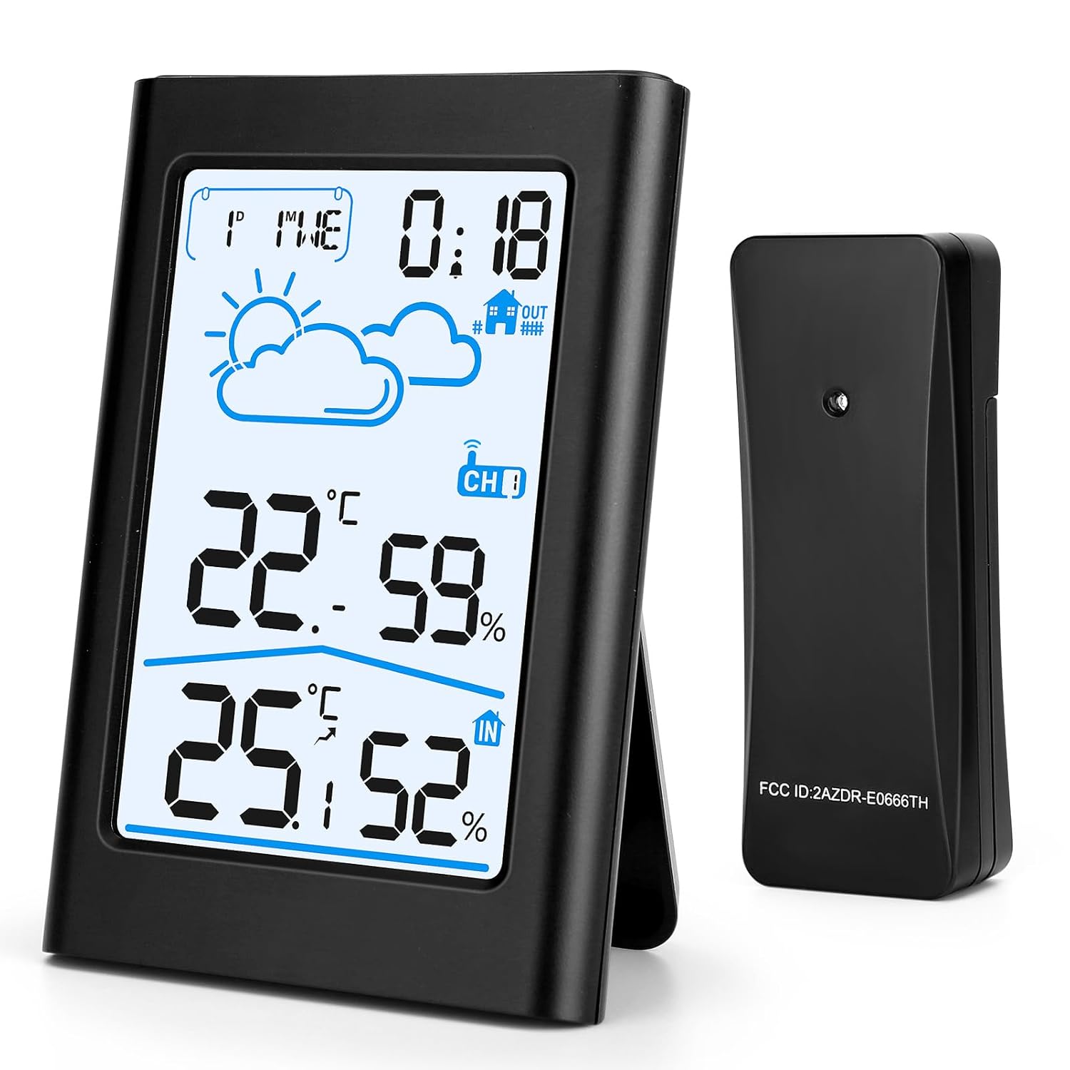 laoonl Weather Station, Wireless Thermometer Hygrometer Barometer ...