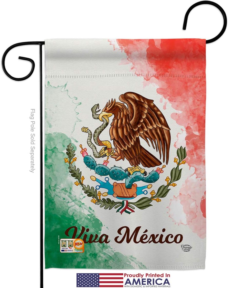 Ornament Collection Nationality Viva Mexico Garden House Flags Set ...