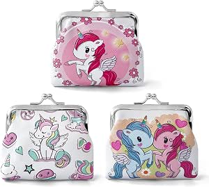 Amazon.com: Kiss-lock Coin Purse for Girls Women Mini Change Purses ...