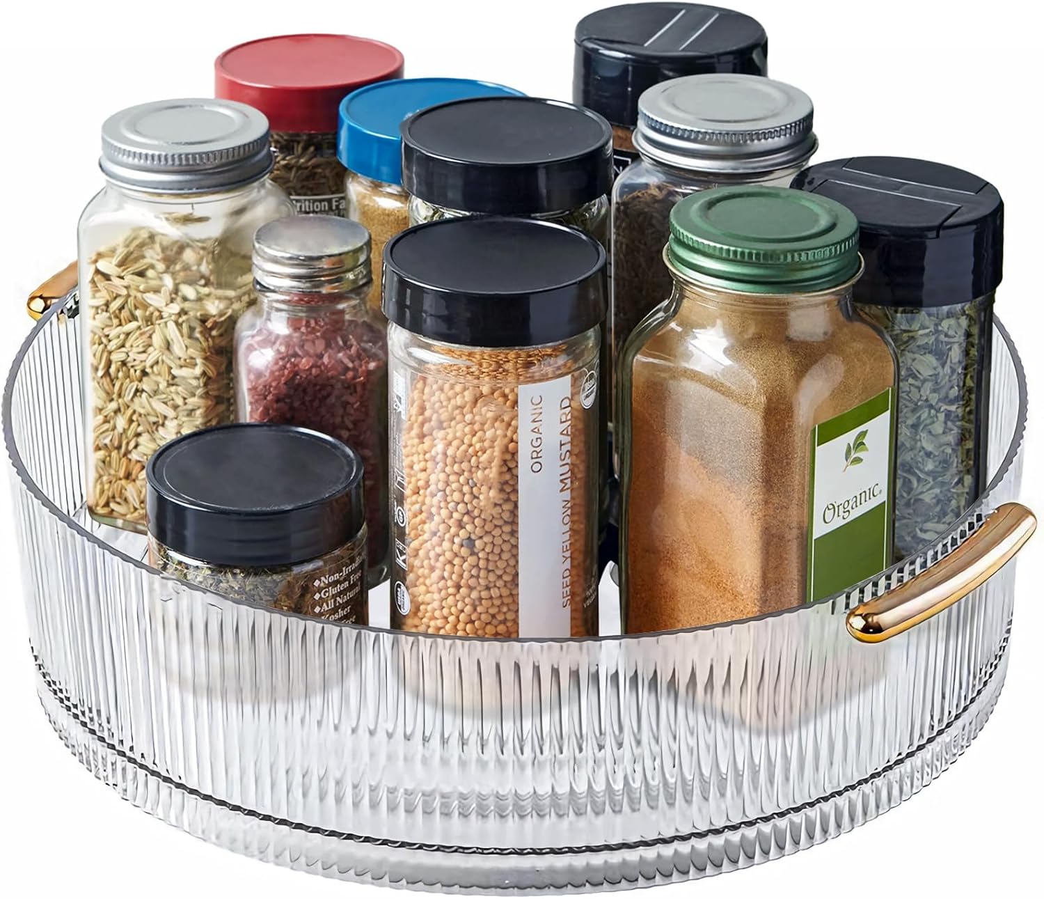 Amazon.com: 9 Inch Lazy Susan Organizer, 360 Rotating Lazy Susan Pantry ...
