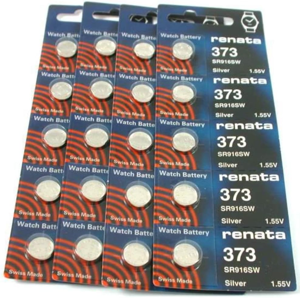 Amazon.com: #373 Renata Watch Batteries 20Pcs : Health & Household