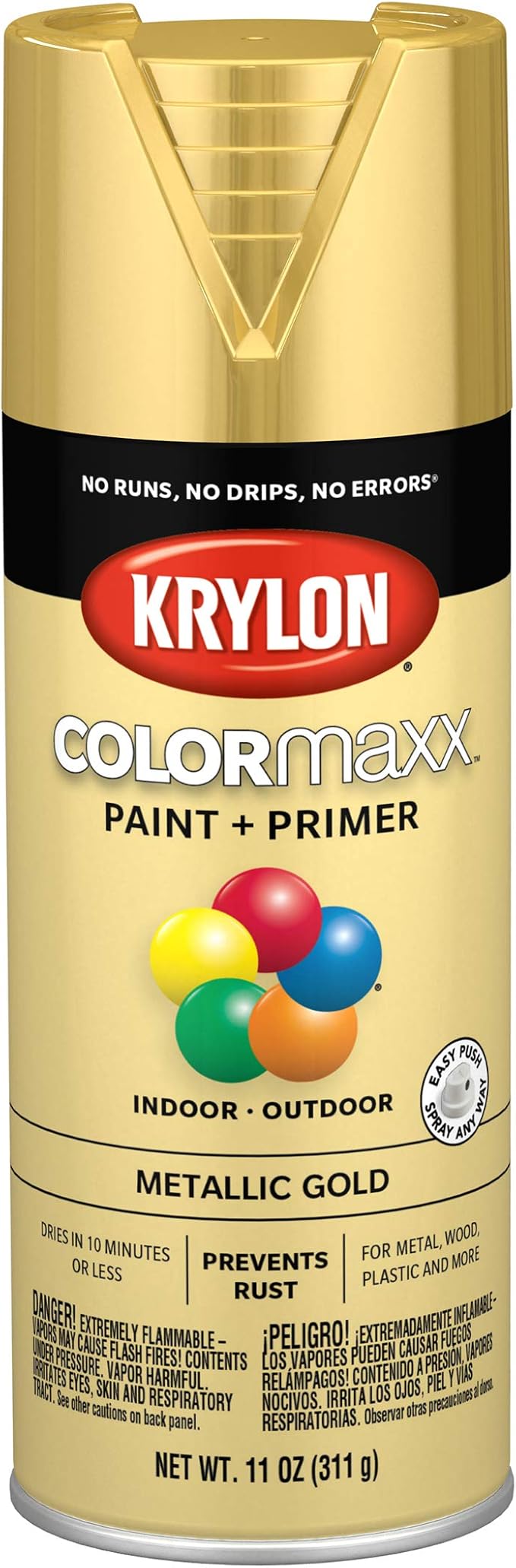 Krylon K05588007 COLORmaxx Spray Paint and Primer for Indoor/Outdoor ...