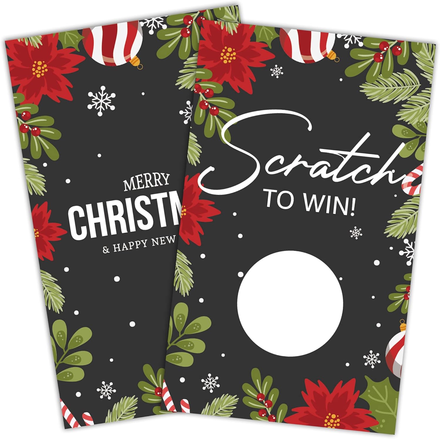 Amazon.com: Pack 50 Funny Christmas Scratch Off Game Cards, Christmas ...