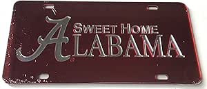 Amazon.com: Bio-MD Sweet Home Alabama Red Mirrored License Plate ...