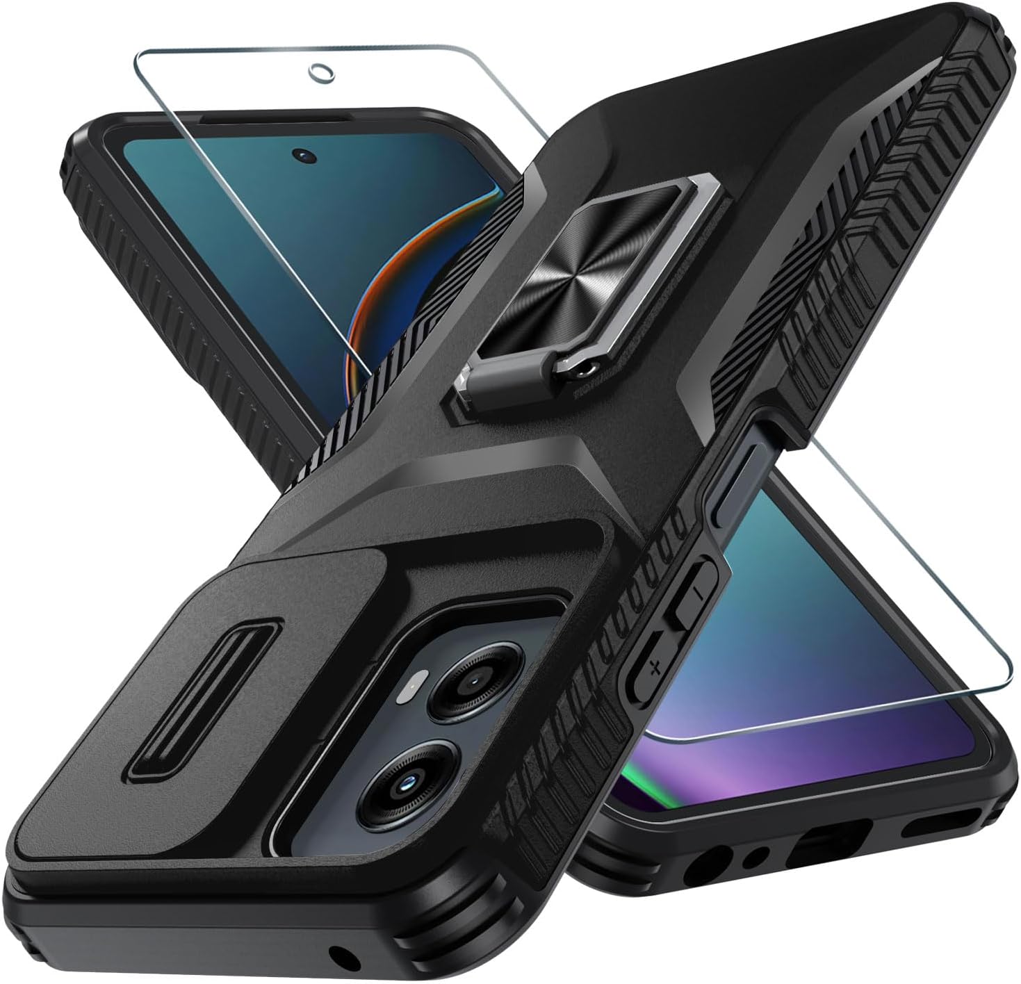 Amazon.com: CASEJEEN for Motorola Moto G 5G 2024 Case with Tempered ...