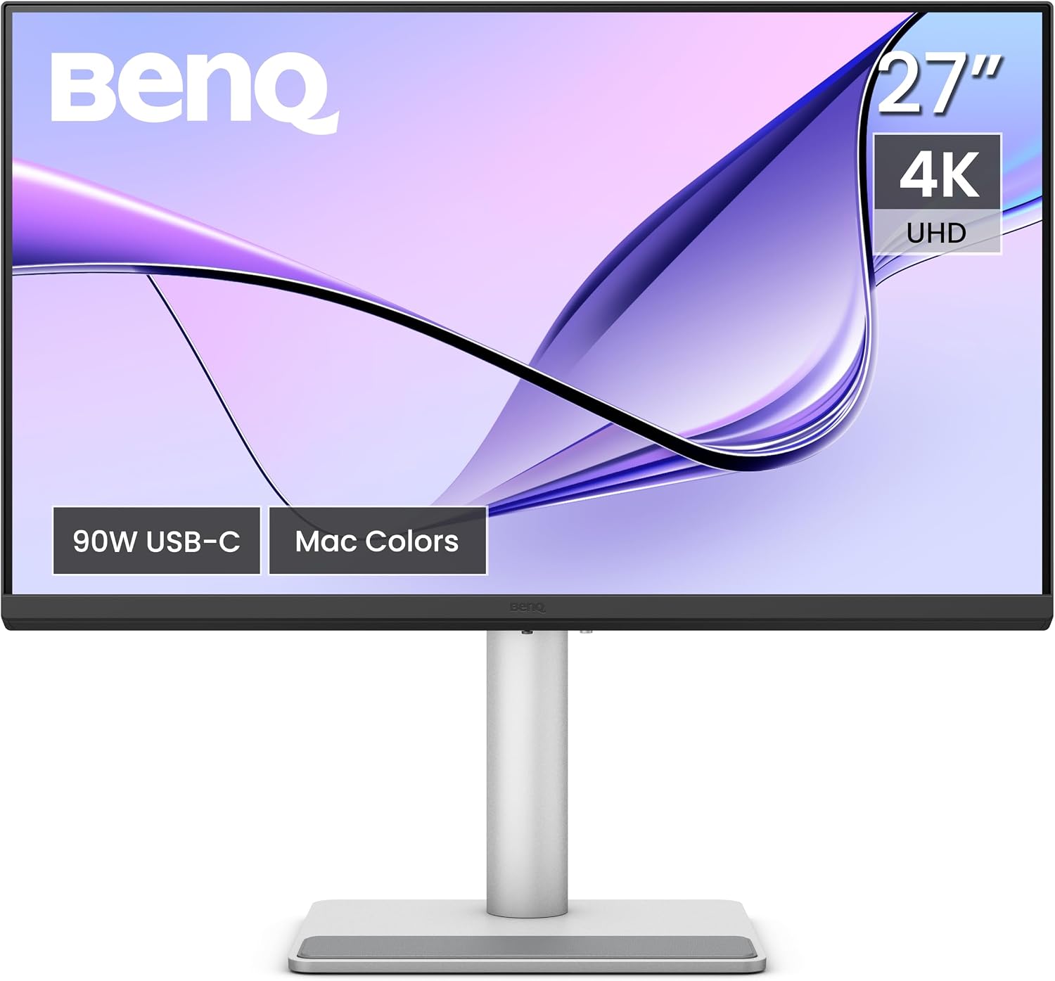 Amazon.com: BenQ MA270U 27” 4K 3840x2160 Monitor for MacBook® Pro/Air ...