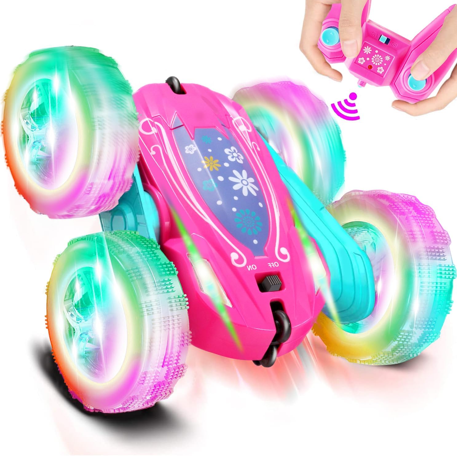 Amazon.com: FREE TO FLY Remote Control Car for Girls : Pink RC Car ...