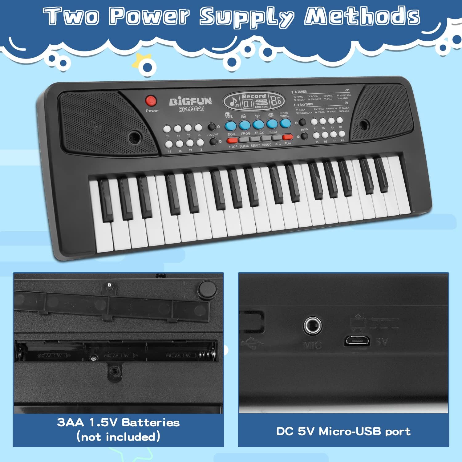Buy Kids Keyboard Piano 37 Keys Piano for Kids Electronic Piano with ...