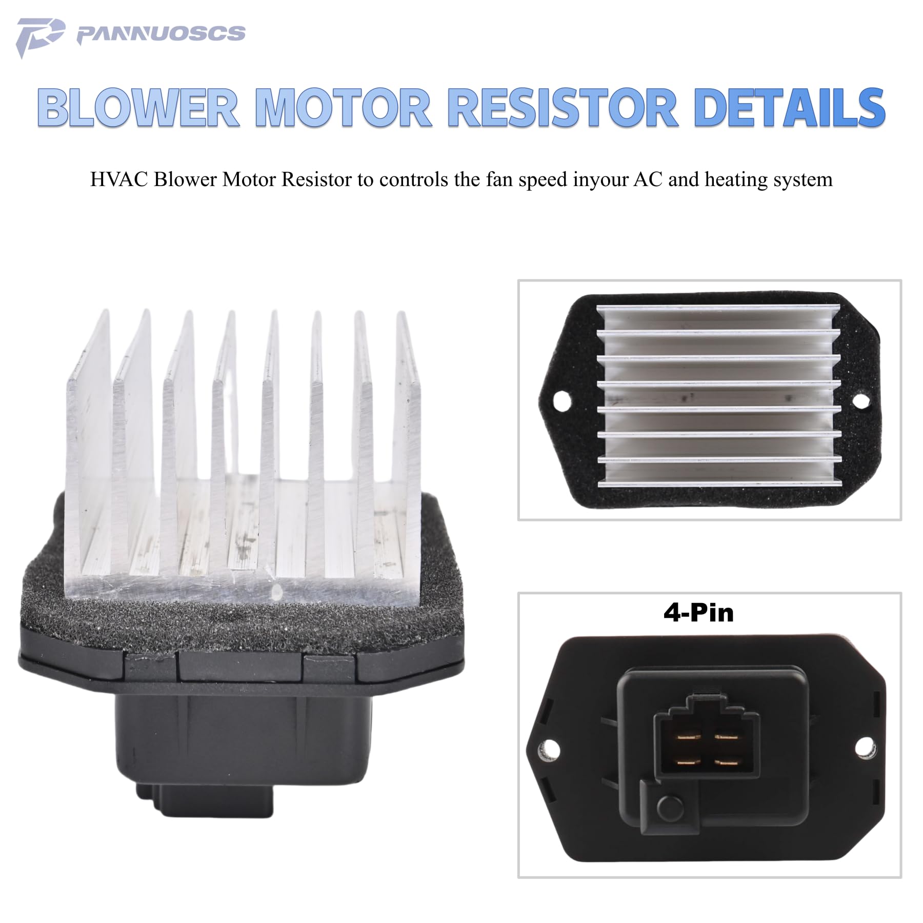 Snapklik.com : PANNUOSCS HVAC Front Blower Motor Resistor Control ...