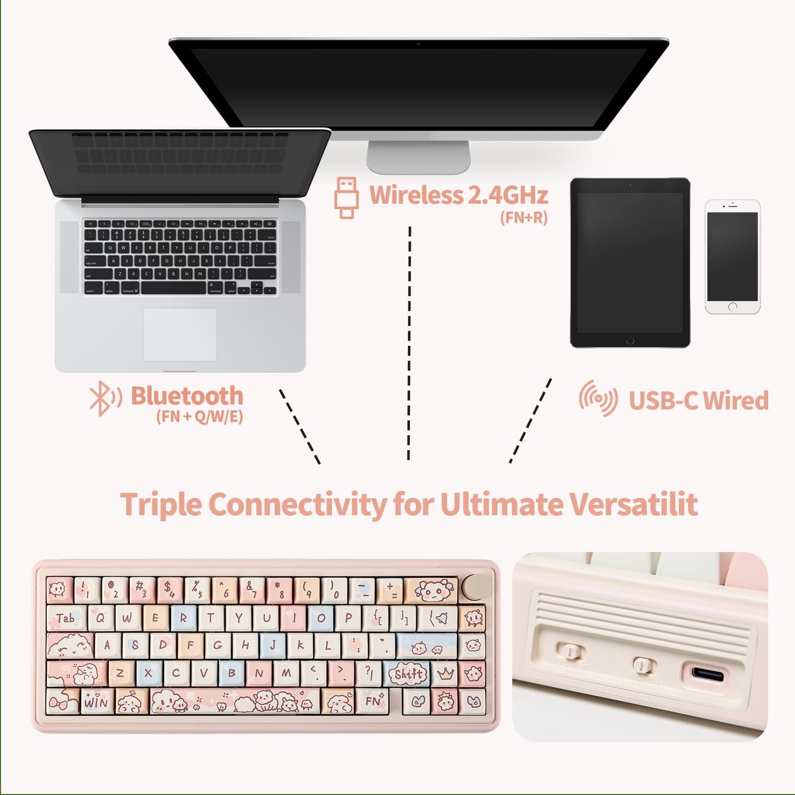 Snapklik.com : EPOMAKER CIDOO Nebula 65% Mechanical Keyboard, VIA ...