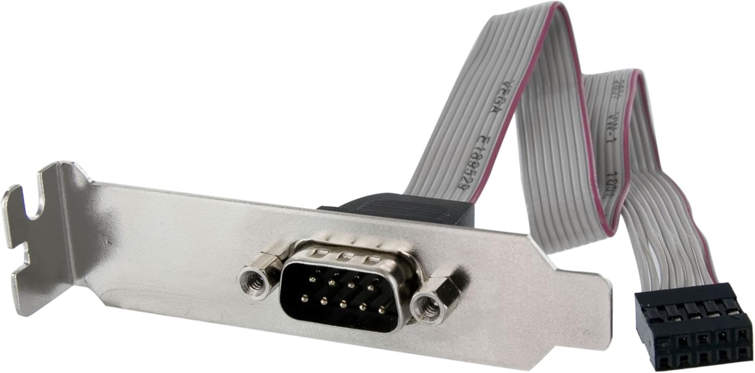 Amazon.com: StarTech.com PLATE9MHDLP 9 Pin Serial to 10 Pin IDC Header ...