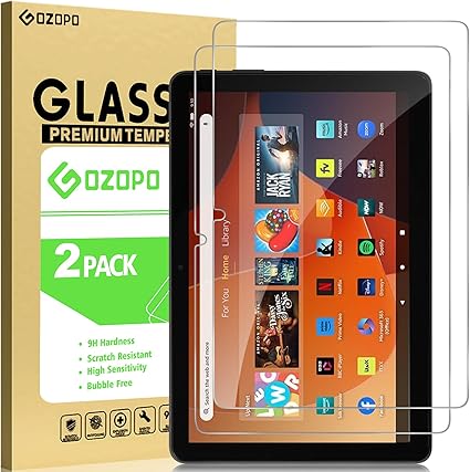GOZOPO Screen Protector for Fire 10 Kids / 10 Kids Pro Tablet, Tempered ...