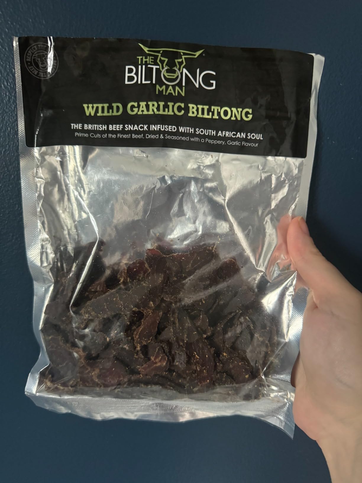 The Biltong Man Garlic Biltong (200g, Fatty) : Amazon.co.uk: Grocery