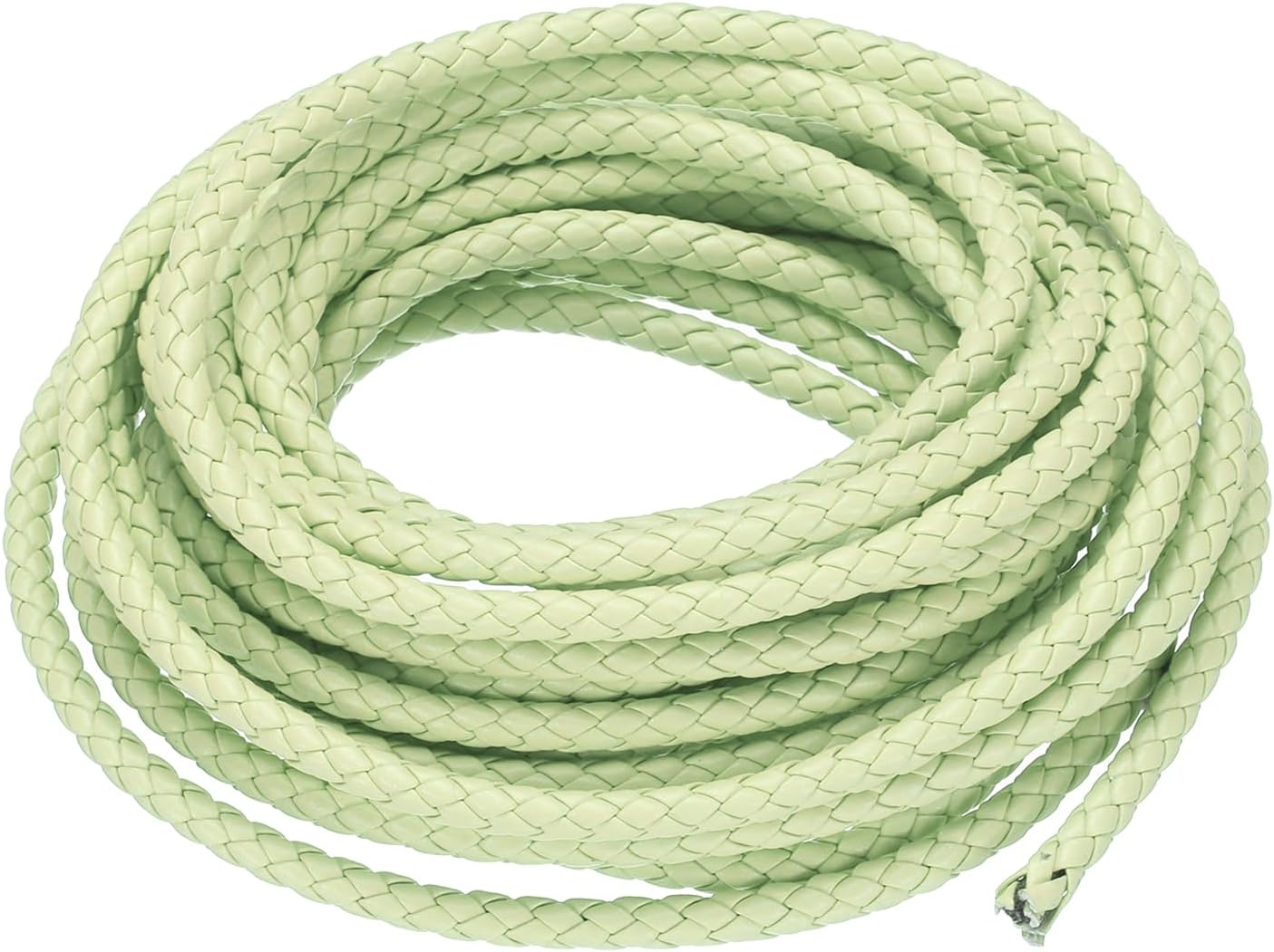 Amazon.com: uxcell Braided Leather Cords, Round Leather Strap, Soft ...