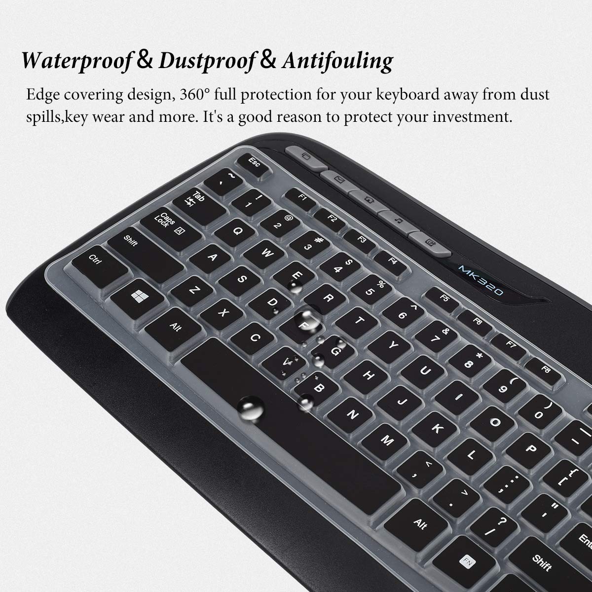 Snapklik.com : Keyboard Cover Skin Protector For Logitech MK320, YR002 ...