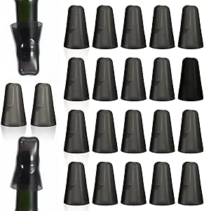 Amazon.com: 24 Pieces Translucent Liquor Pourer Covers Universal Bottle ...