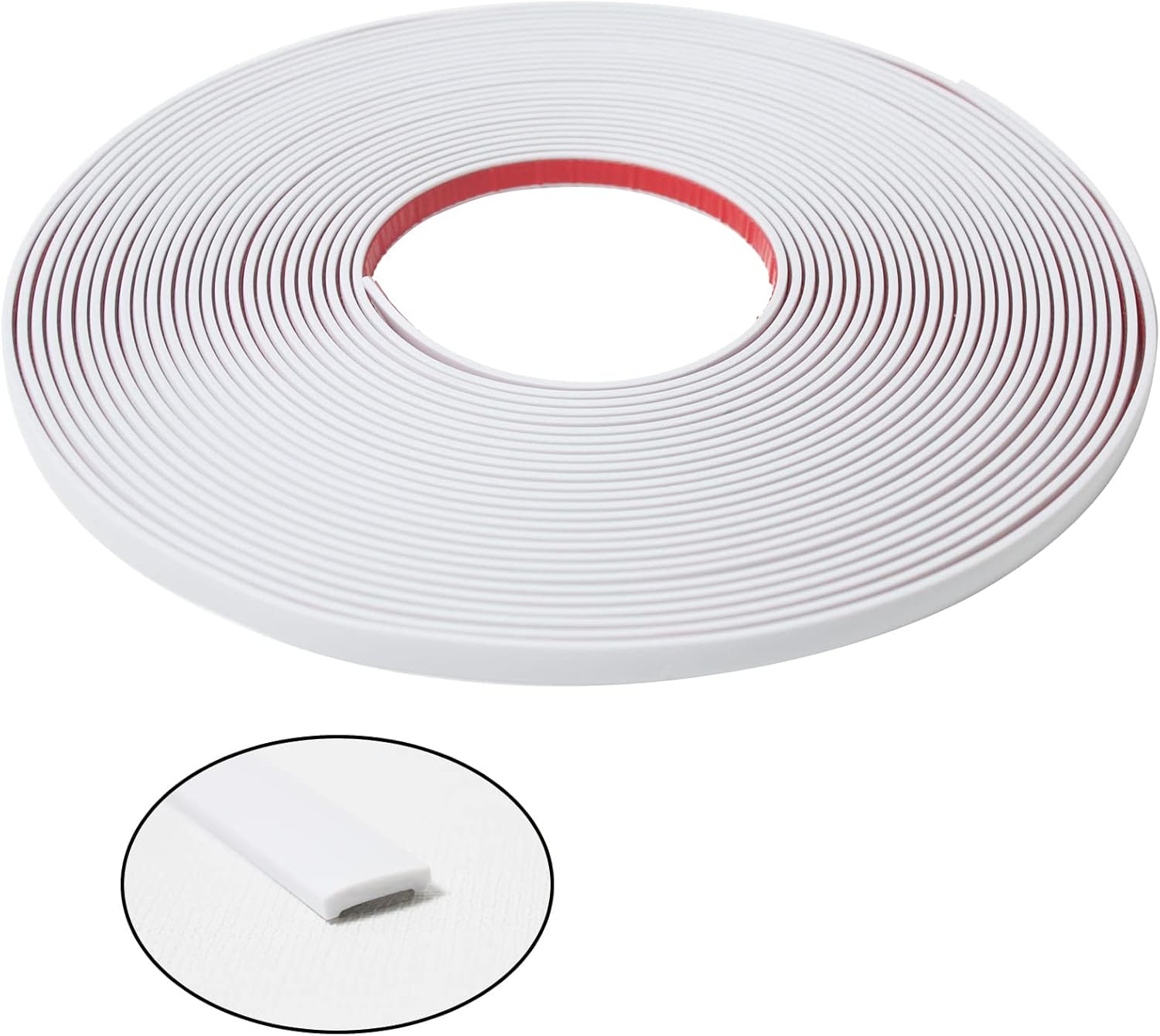 Amazon.com: JSIWOTH 52.5 Ft Peel and Stick Trim, White Waterproof ...
