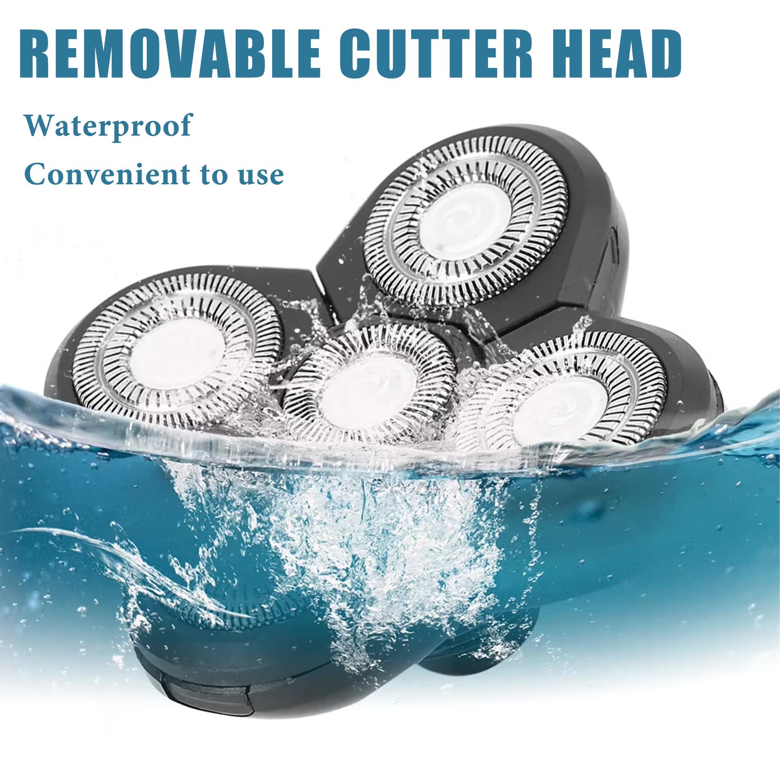 Head Shavers for Men,5 Heads Replacement Shaver Head, Universal ...