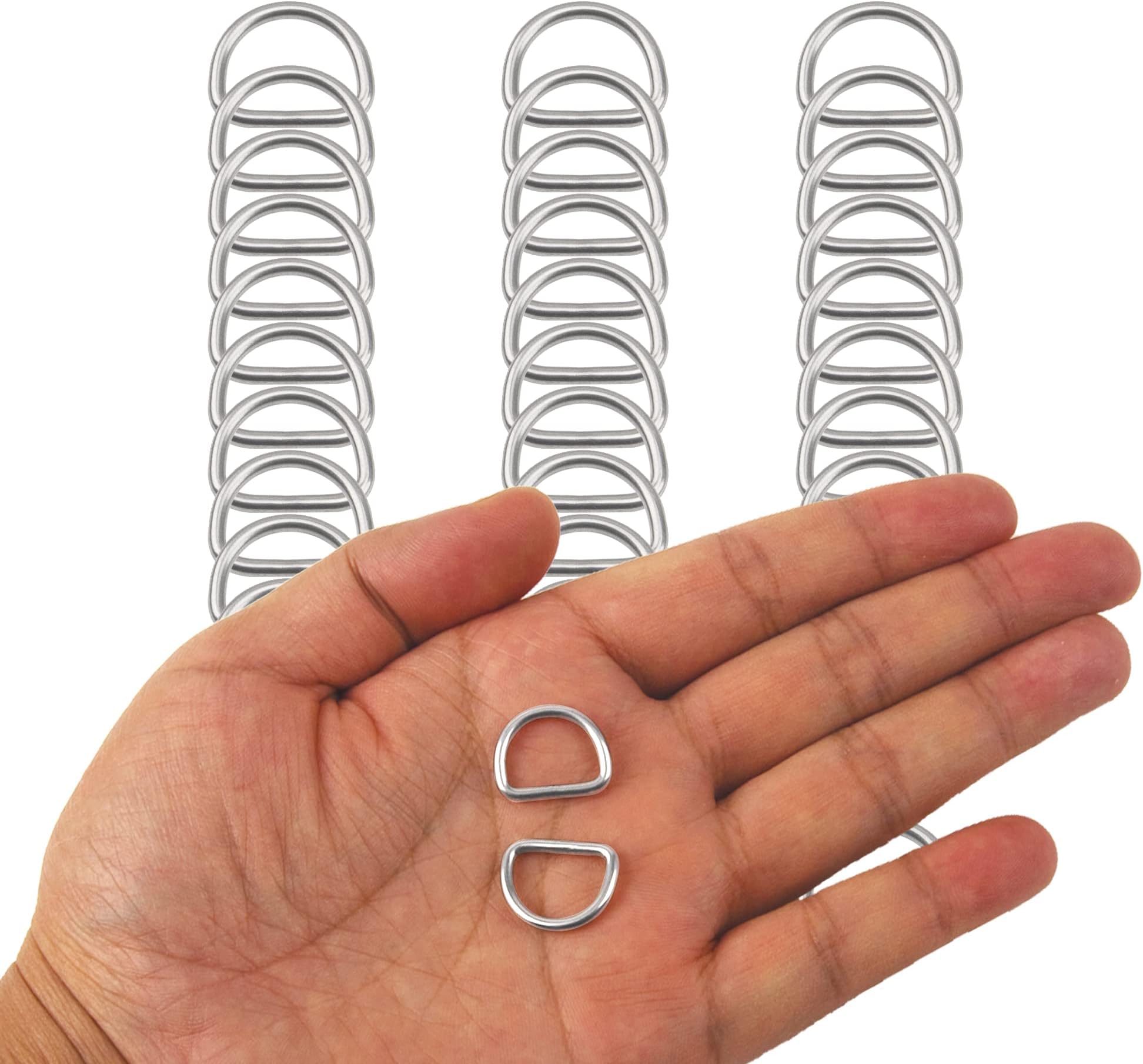 Amazon.com: eBoot 100 Pack Metal D Ring, 1/2 Inch