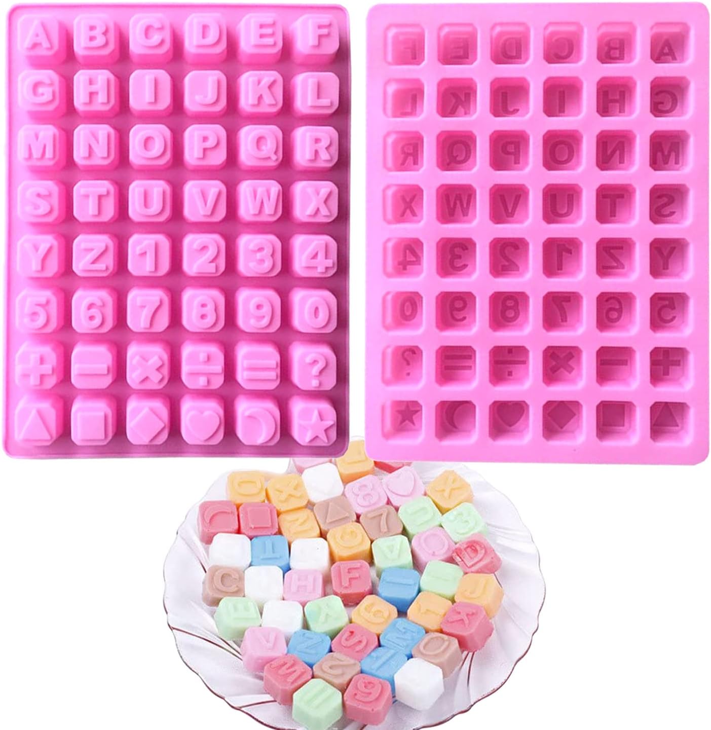 Amazon.com: X-Haibei 26 Letters of the Alphabet Small Square Ice Cube ...