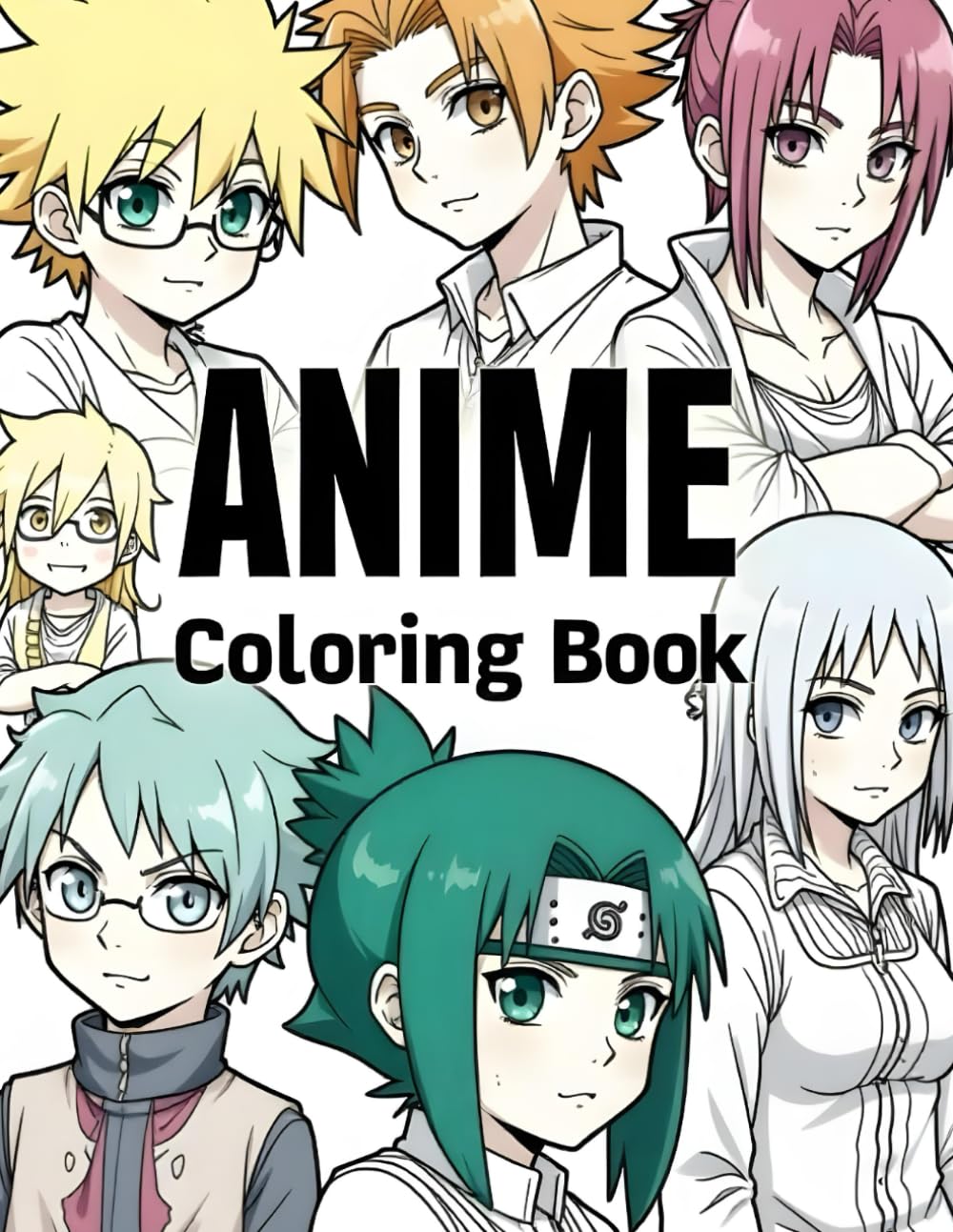 Amazon.com: Anime Coloring Book: 52Coloring Pages Of Manga Characters ...