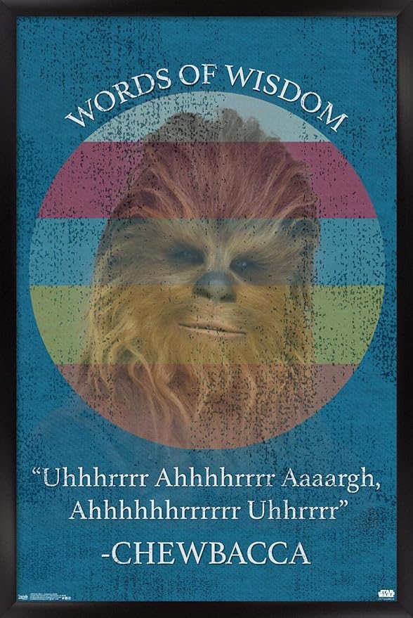 Amazon.com: Trends International Star Wars: Saga - Chewbacca Quote Wall ...