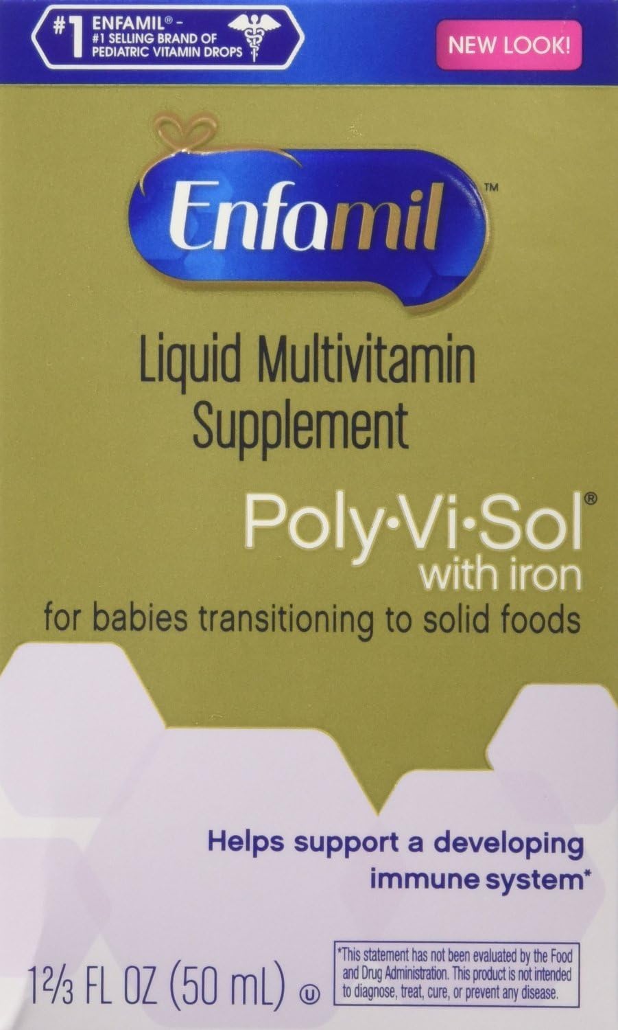 Enfamil Poly-Vi-Sol Multivitamin Supplement Drops with Iron for Infants ...