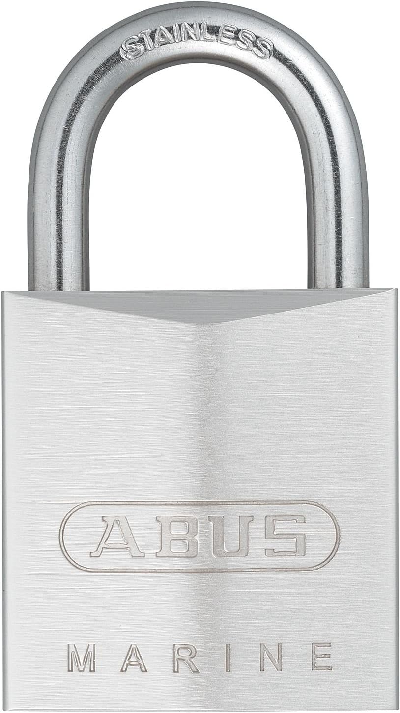 ABUS 75IB/30 Small Stainless Brass Lock with 2 Keys for Locker, Outdoor ...