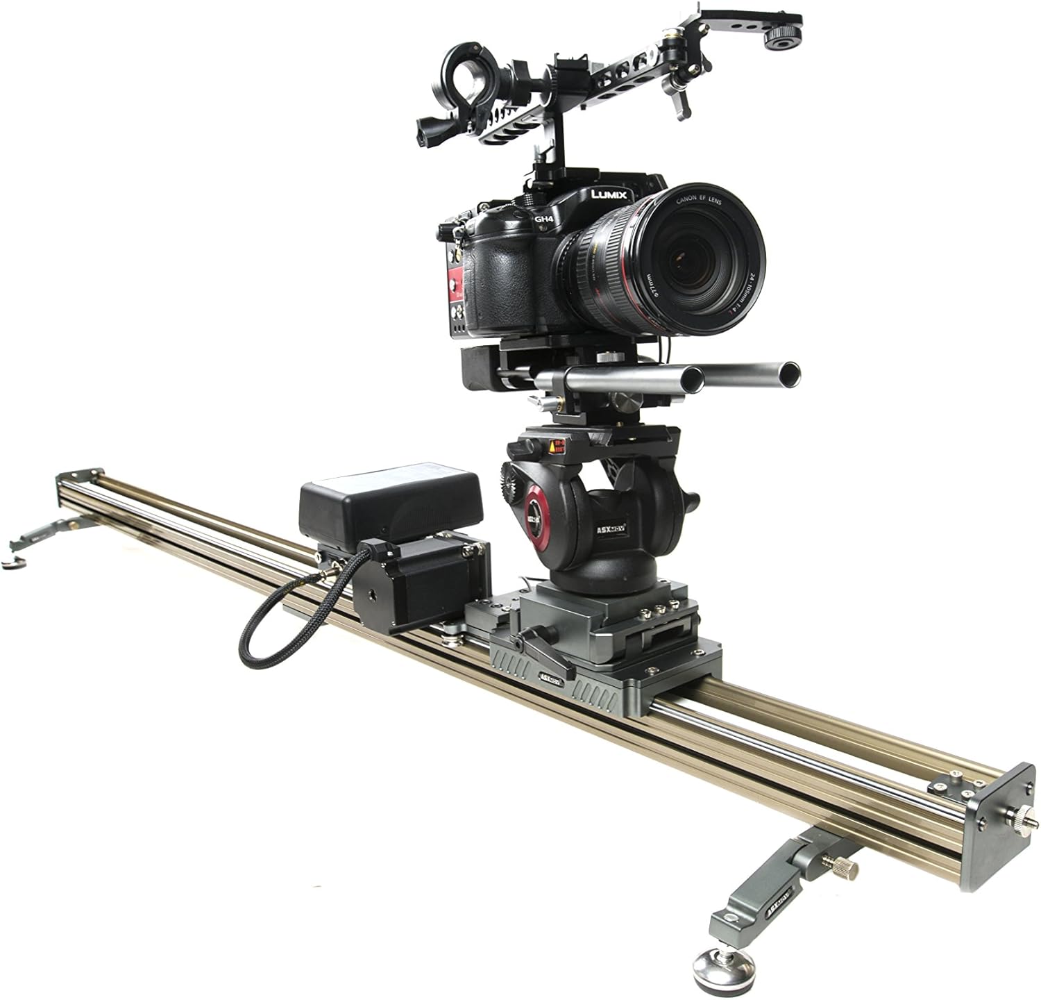 Amazon.com : ASXMOV G1 wired controlled dolly track rail system camera stabilizer timelapse ...