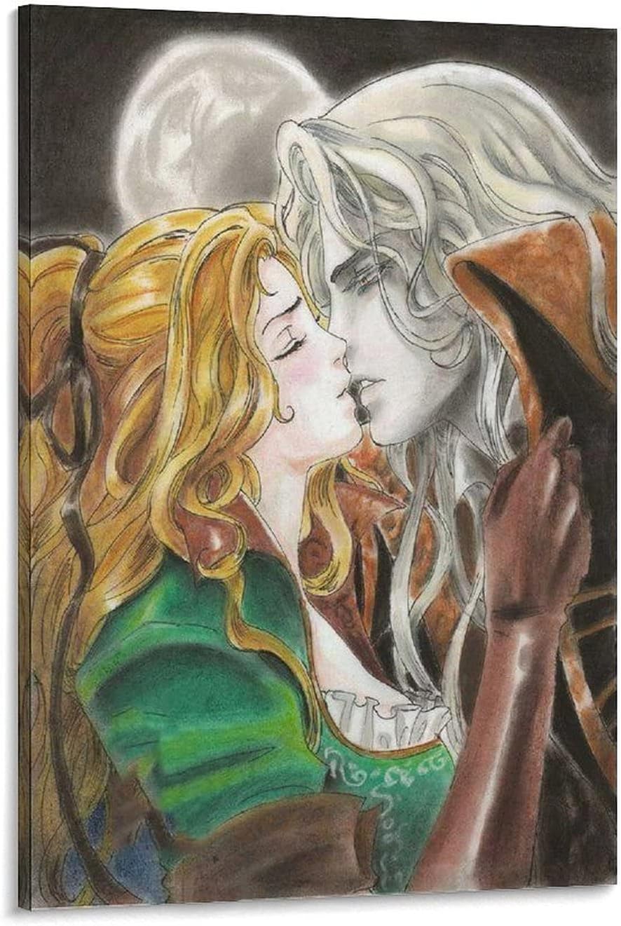 Amazon.com: Castlevania Alucard Y Maria Symphony AnimeCHENZZ Hanging ...