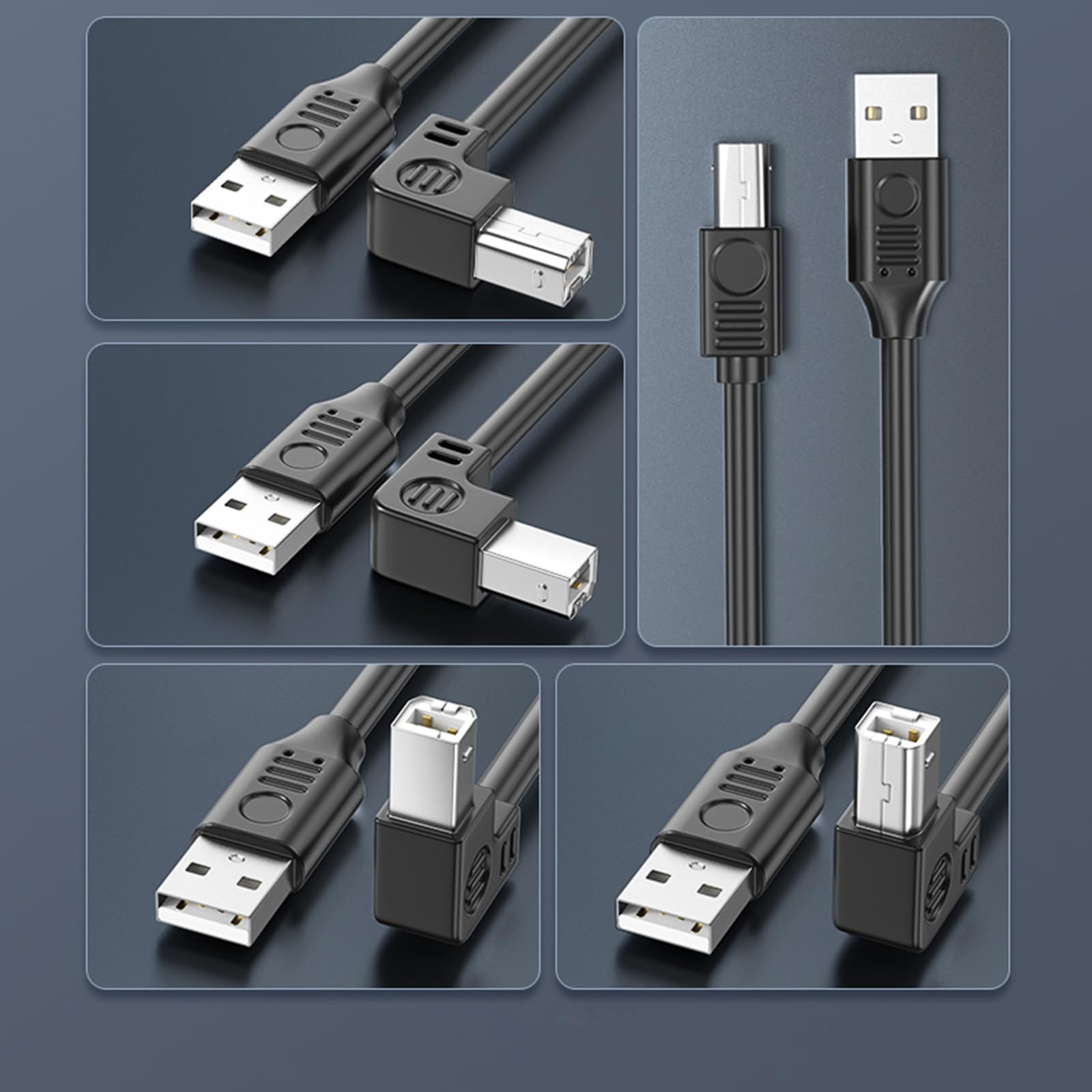 Portatil Amd Cable USB Grasep 2.0 A X B Para Impresora Y Ordenador, 3 ...