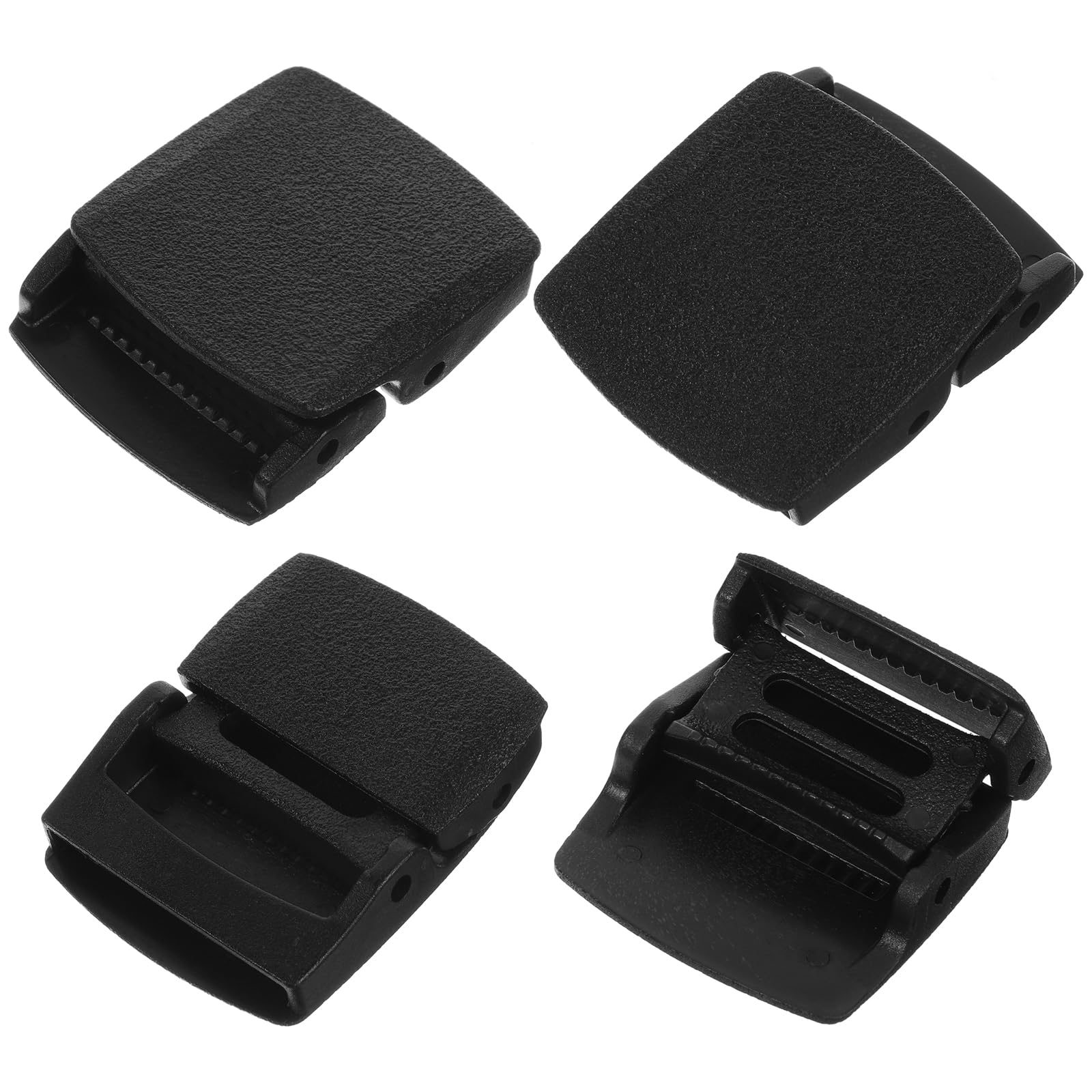 Amazon.com: Yuanchu 4Pcs 38cm Black Plastic Belt Buckles, Nylon Canvas ...