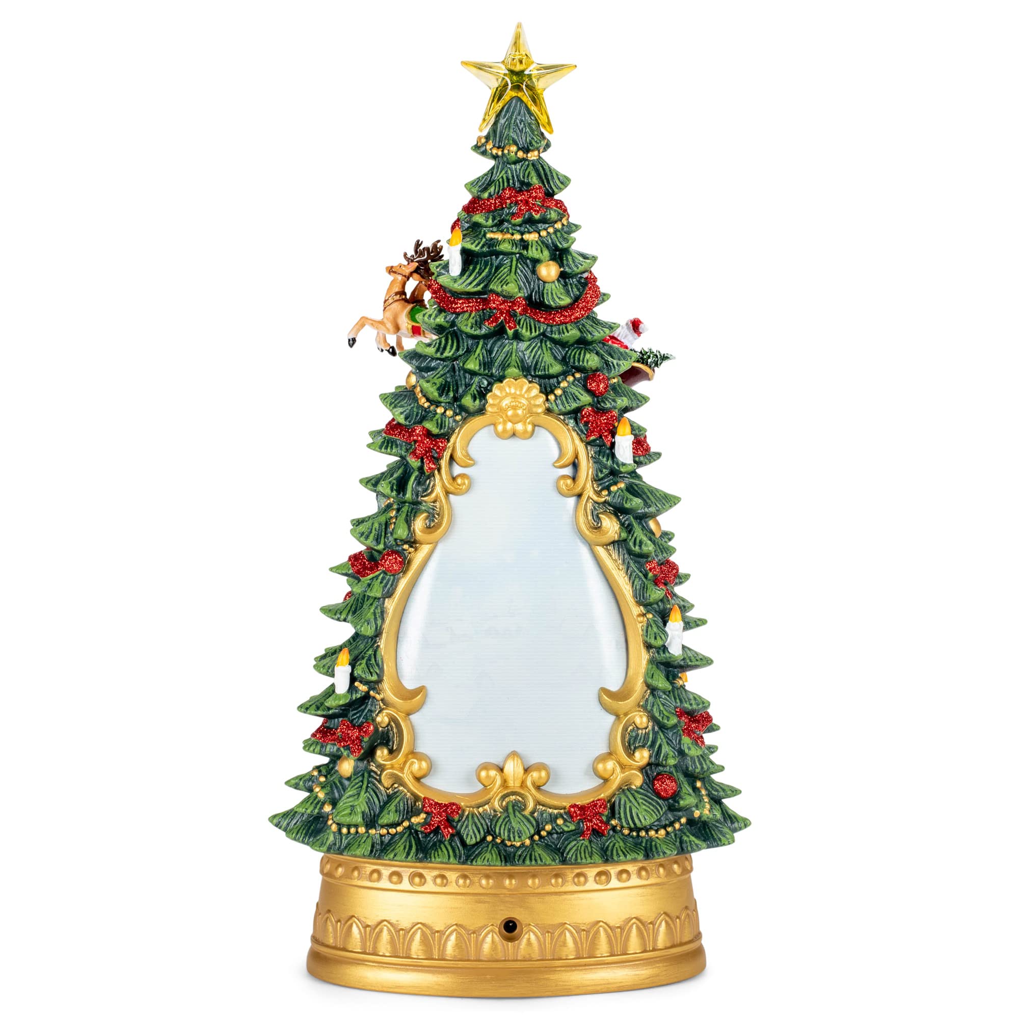 Raz Santa In Chimney Lighted Tree Water Globe Raz Imports