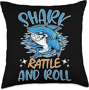 Amazon.com: Sharks: Shark, Rattle And Roll Throw Pillow : Home & Kitchen