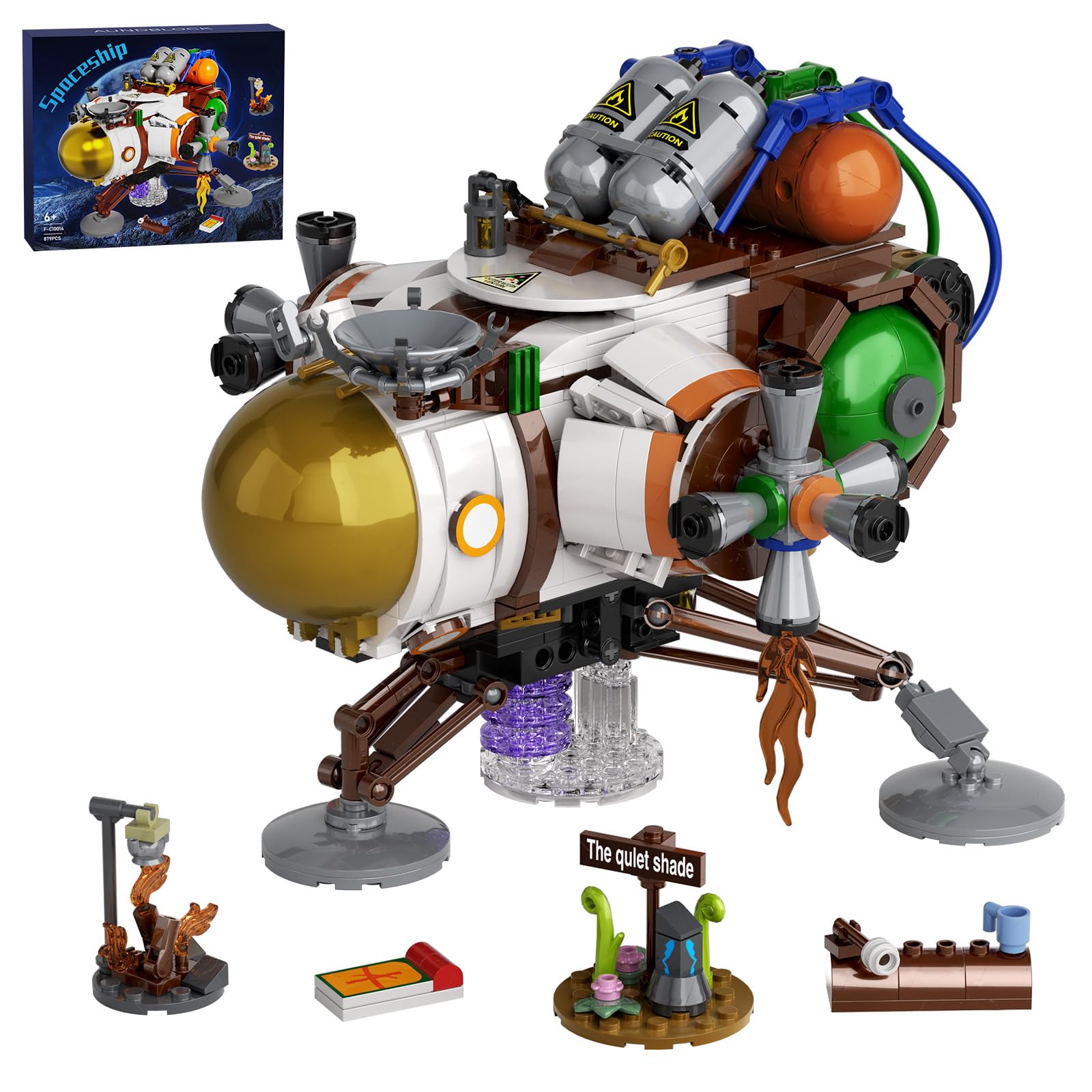Millionspring Hearthian ship Building Block Set,Spaceship Buidling Kit ...
