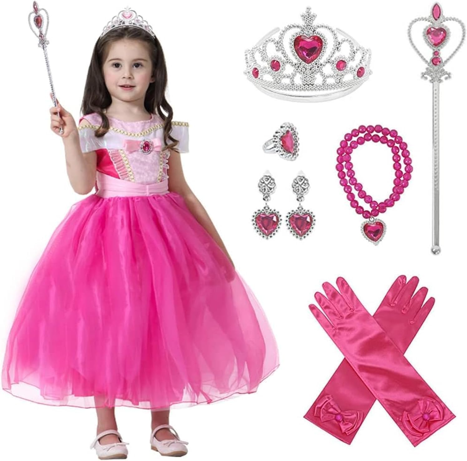 Disney Princess Dress Up Trunk Deluxe 21 Piece [Amazon Exclusive] : Buy ...
